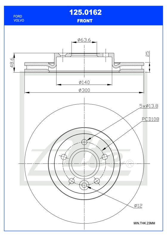 125.0162 | Alfred Teves Brake Systems