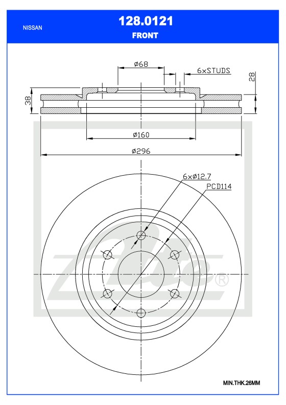128.0121 | Alfred Teves Brake Systems