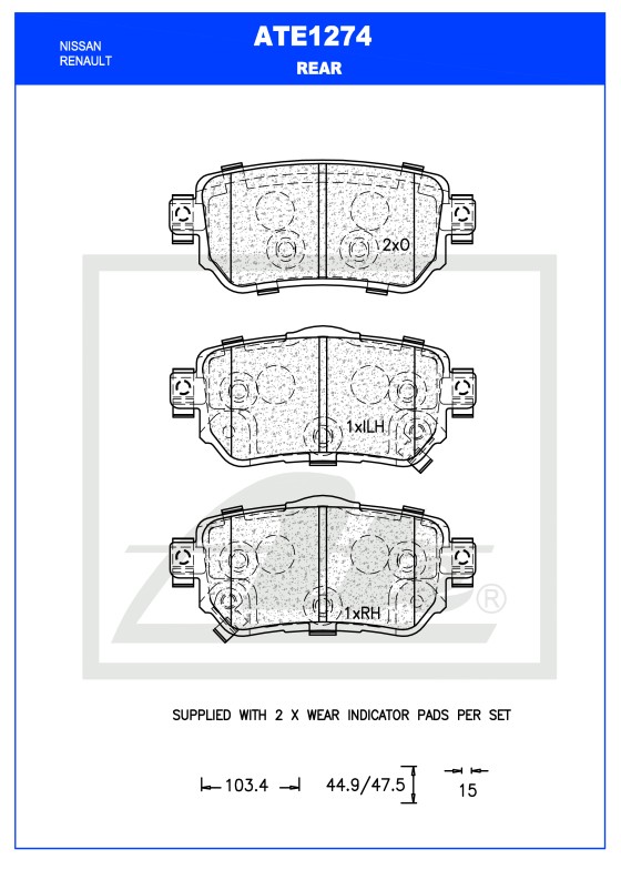 ATE1274 | Alfred Teves Brake Systems